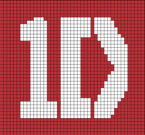 1d Logo Pixel Art I 2024 Brodering