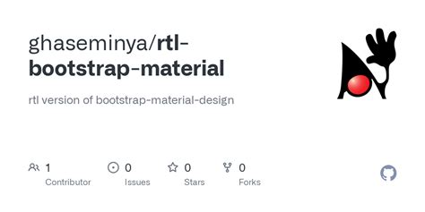 GitHub Ghaseminya Rtl Bootstrap Material Rtl Version Of Bootstrap