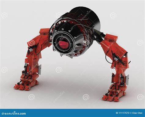 Robot Laser Stock Illustration Illustration Of Reddish 11117573