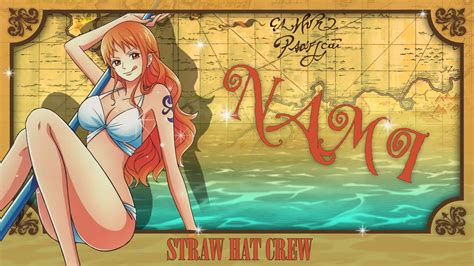 Download Sexy Nami One Piece Straw Hat Crew Wallpaper Wallpapers Com