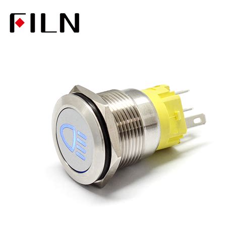 19MM 12V Momentary Car Push Button Ignition Switch