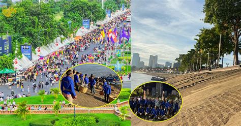 កុំតែបានពួកគាត់ ទីក្រុងភ្នំពេញអស់សម្រាមព្រោះក្រុមការងារខិតខំសម្អាតតាំងពីយប់ទល់ភ្លឺ Khmerload