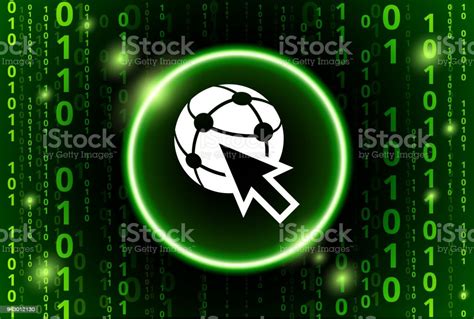 Global Network Binary Code Vector Pattern Background Stock Illustration