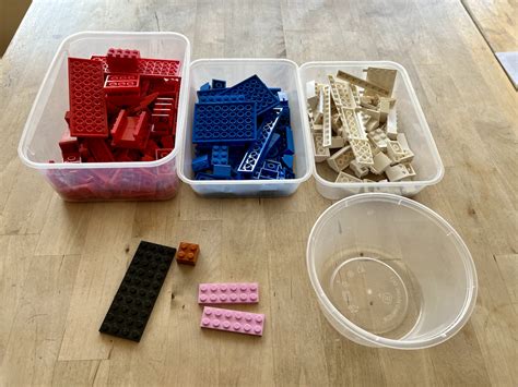 Sorting Lego Parts Single Objective Rule And Writing