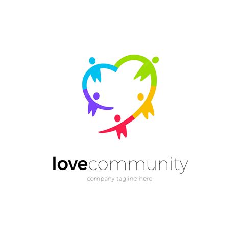 Premium Vector Love Community Logo Design