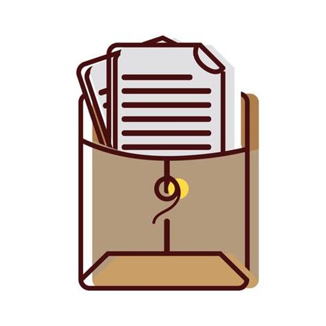 File Folder With Business Document Information 651254 Vector Art At Vecteezy