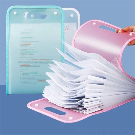 Lsy Folder File Organizer Expanding File Folder Clear Book 13 Layer