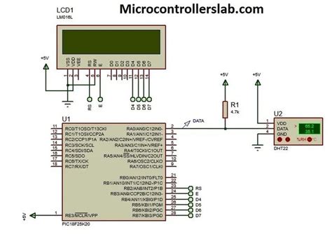dht22 pinout interfacing with pic microcontroller applications pic