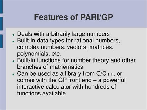Ppt Computational Number Theory Powerpoint Presentation Free