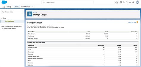 how to efficiently monitor and track your salesforce storage usage
