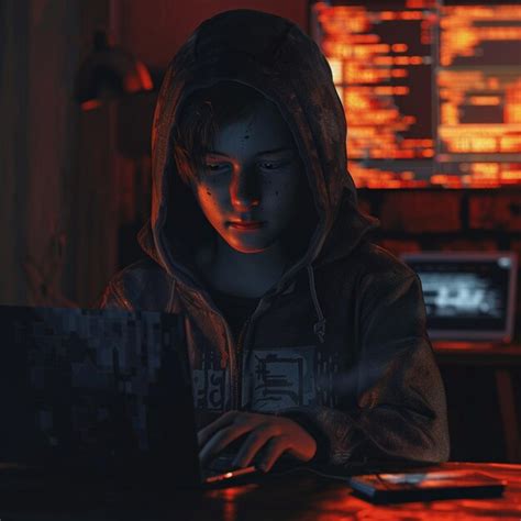 Premium Photo A Hackers Latenight Coding Session