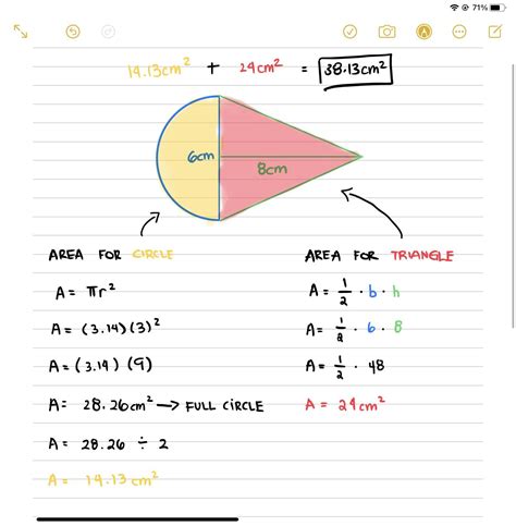 Find The Area Of Each Composite Figure Write Your Solutions And Answers Use π 3 14 Brainly Ph