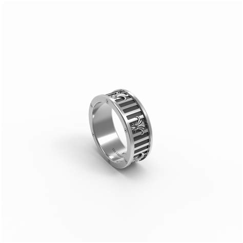 비아베간테 플뢰르 드 리스 패턴 실버링