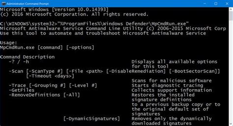 Update Windows Defender Definitions Using Powershell