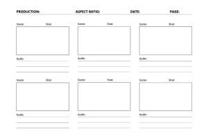 Edit And Get This Minimalist AI Created Images Storyboard Template For Free