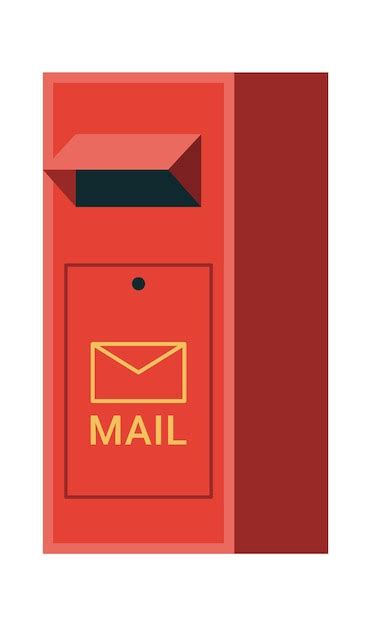 빈티지 사서함 우편 편지함 벡터 일러스트 레이 션 프리미엄 벡터