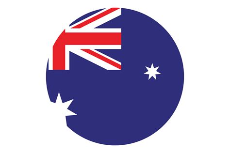 Australia Flag Circle Vector Art Icons And Graphics For Free Download