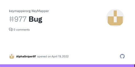 Bug · Issue 977 · Keymapperorgkeymapper · Github