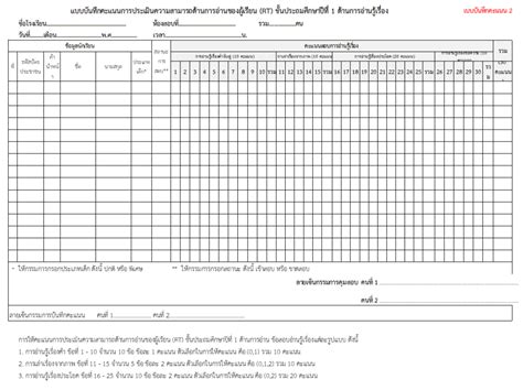 ครูอาชีพ เว็บไซต์เพื่อการศึกษา 📣ดาวน์โหลด แบบบันทึกคะแนน ใบเซ็นชื่อผู้เข้าสอบ การประเมินการ