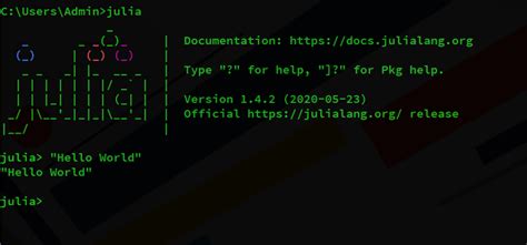 Hello World In Julia GeeksforGeeks