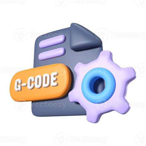 G Code File 3d Illustration Icon 34468307 Png