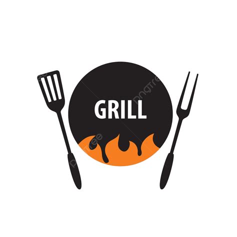 바베큐 파티 로고 바베큐 그릴 상징 포크 요소 Png 일러스트 및 벡터 에 대한 무료 다운로드 Pngtree