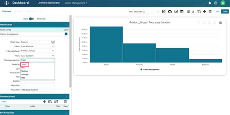 Add Charts To Dashboard — Apromore Documentation