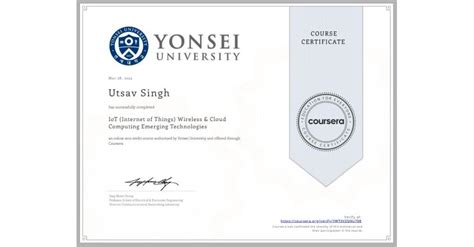 Iot Cloudcomputing Coursera Skillsdevelopment Continuouslearning Utsav Singh