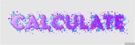 Calculate Spectacular Splash Text Effect Generator
