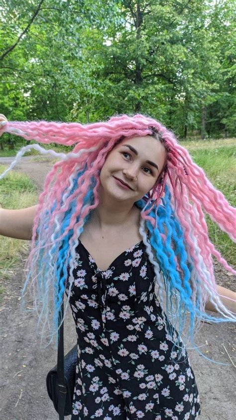 Full Set Of Curly Crochet Synthetic Double Ended Dreads Etsy