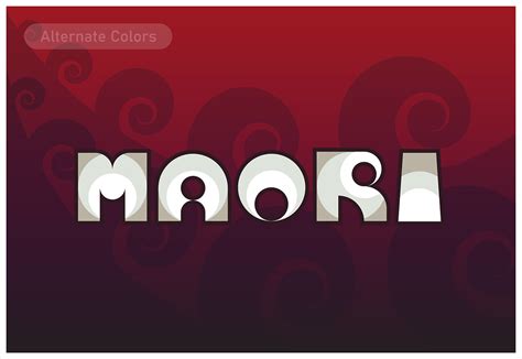 Maori Greenstone Inspired Font Design On Behance