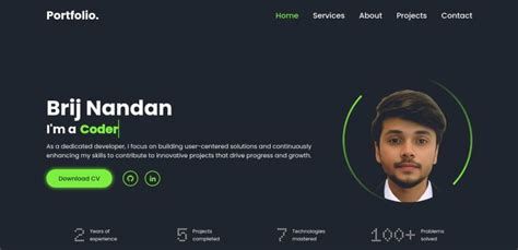 Brij Nandan On Linkedin Webdevelopment Frontend Javascript Portfolio Webdesigning Project
