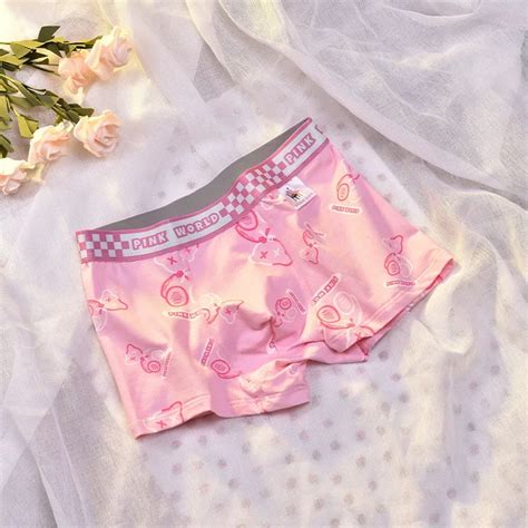 เซ็กซี่ชาย กางเกงซับใน กางเกงในผู้ชาย สำหรับวัยรุ่นชายไทย ผ้านุ่มใส่สบาย สีชมพู ลายน่ารักมีหลาย