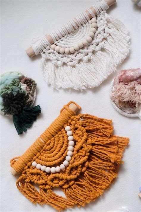 Half Moon Macrame Mini Hobbies And Toys Stationery And Craft Handmade