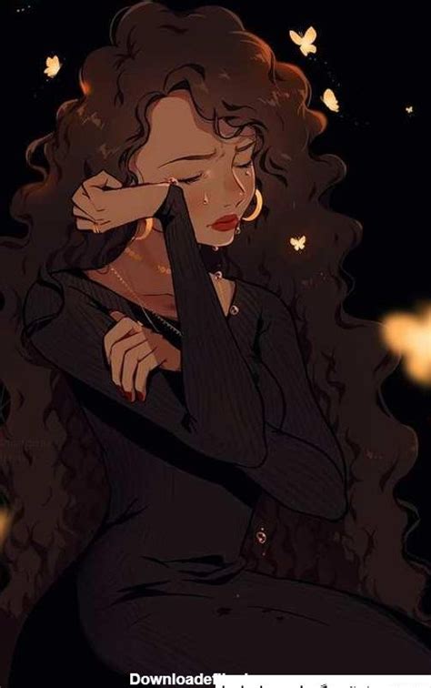 عکس دختر ناراحت فانتزی برای پروفایل