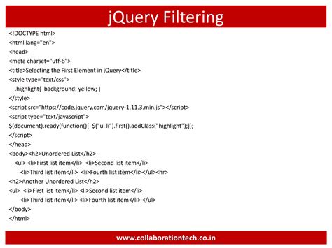 introduction to jquery pptx
