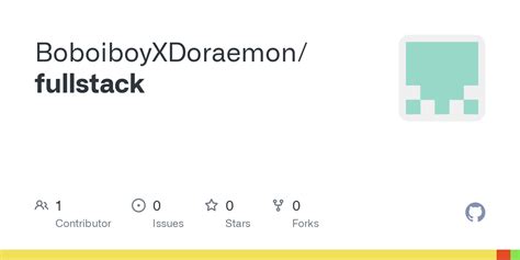 Github Boboiboyxdoraemonfullstack