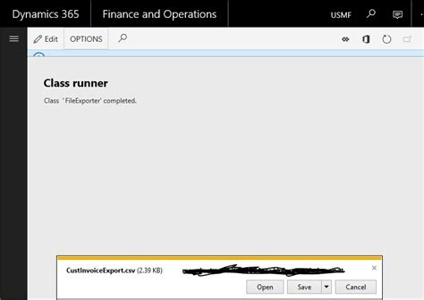 File Class D365ax7 Csv Export X Axapta Hut