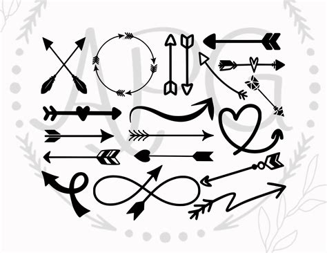 Arrow Bundle SVG Arrow Svg Embellishment SVG Etsy