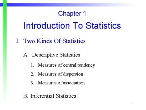 Chapter 1 Introduction To Statistics I Two Kinds
