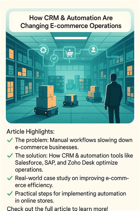 Ecommerce Crm Automation Digitaltransformation Zoho Salesforce Sap… Braulio Arias