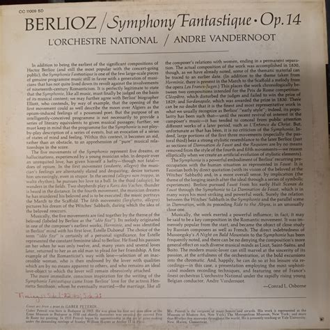 Command Classics Cc 11009 Sd Berlioz Symphony Fantastique Vandernoot
