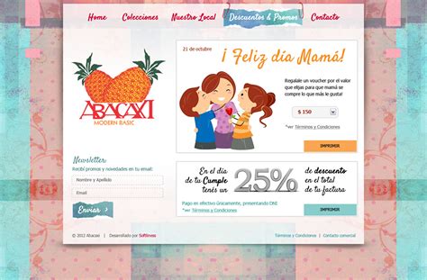 Diseño Y Maquetado De Sitio Web Abacaxi Moda Behance