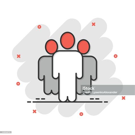 코믹 스타일의 사람들 커뮤니케이션 아이콘 흰색 배경에 사람들이 만화 벡터 그림 파트너십 스플래시 효과 비즈니스 컨셉 경영자에