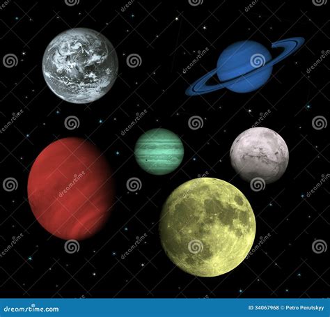Solar System Stock Illustration Illustration Of Colorful 34067968
