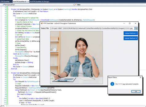 Vbnet แจกโค้ดฟรีการอัพโหลดไฟล์ขึ้นสู่ Web Hosting ด้วย Component