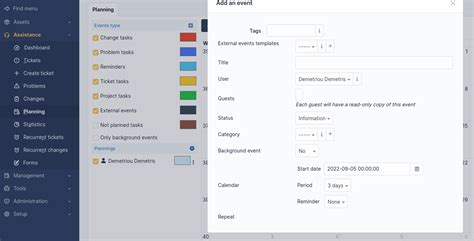 In Planning There Is No The Save Button · Issue 12714 · Glpi Project