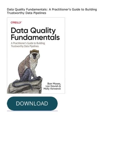 read pdf data quality fundamentals a practitioner s guide to building trustworthy data pipelines
