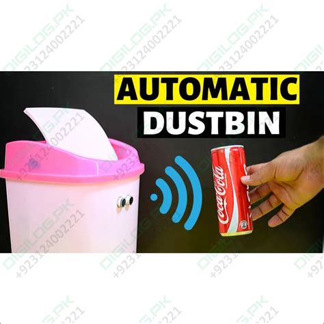 Automatic Object Sensing Smart Dustbin With Arduino Uno R3 Led Rechargeable Battery Servo