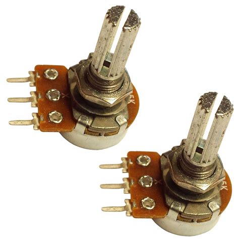 Buy X B K Ohm K Ohm B Single Mono Linear Lin Knurled Splined Shaft Rotary Potentiometer
